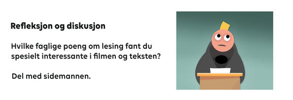 Refleksjon og diskusjon: Lesing i musikk | Språkløyper